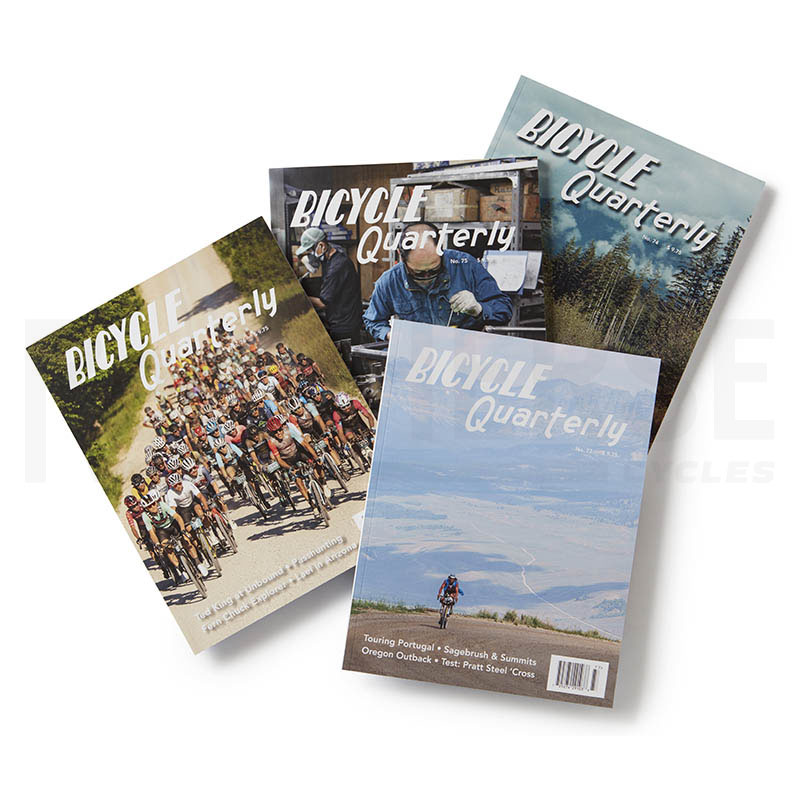 Past Year of Bicycle Quarterly (4 Magazines) – Rene Herse Cycles